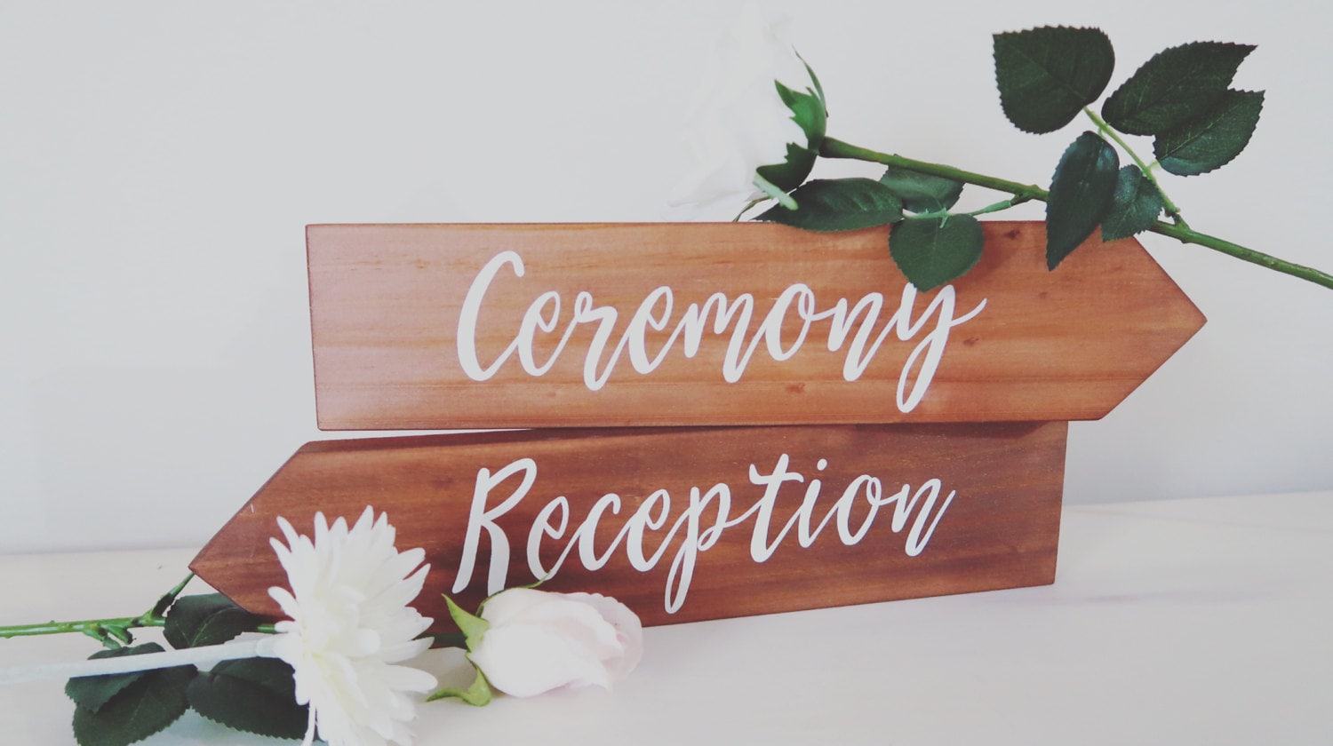 Wedding Direction Signs. Rustic Wedding Sign. Wedding Sing. Ceremony ...