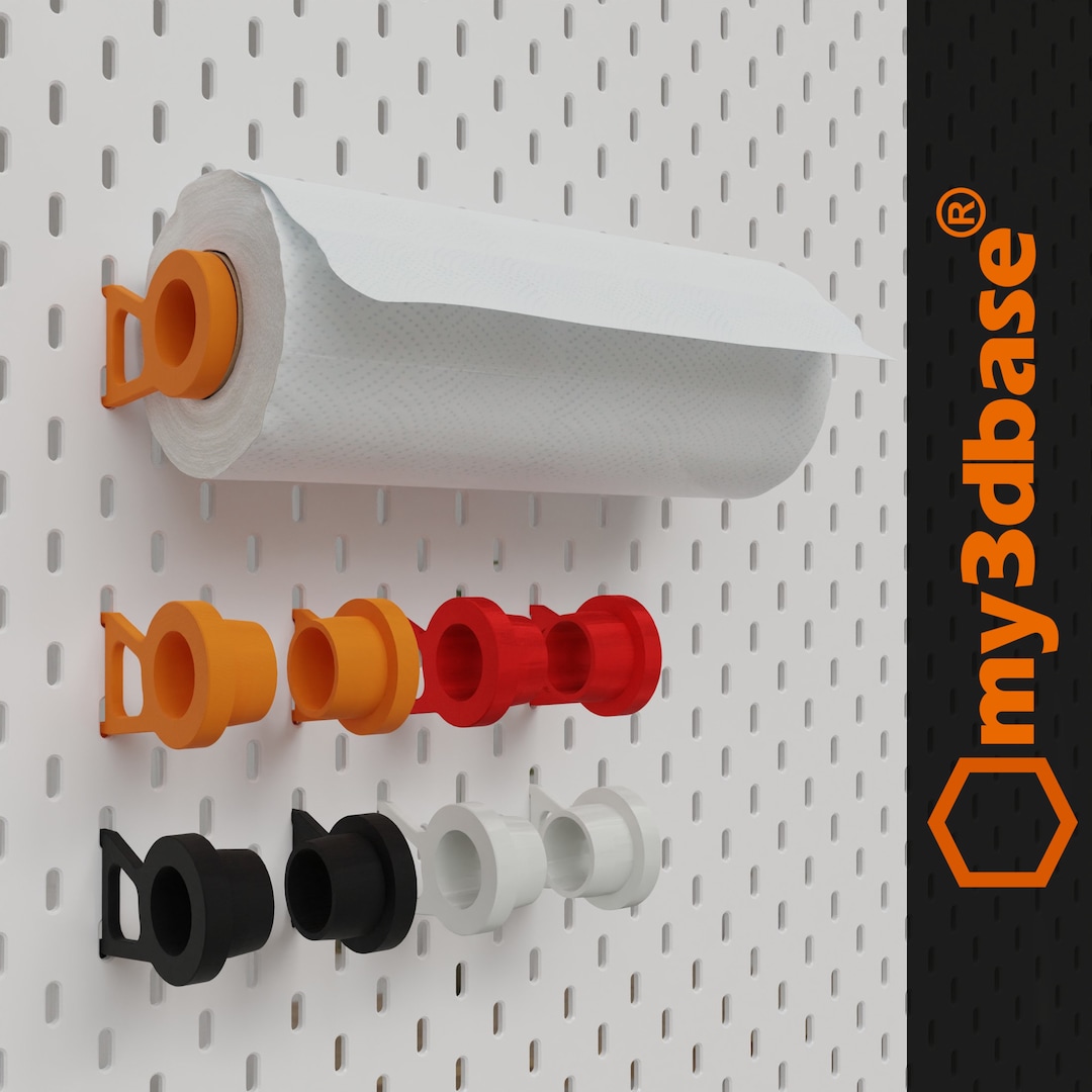 Paper Roll/ Aluminium Foil Holder EU Size My3dbase Compatible With Skadis Pegboard - Etsy