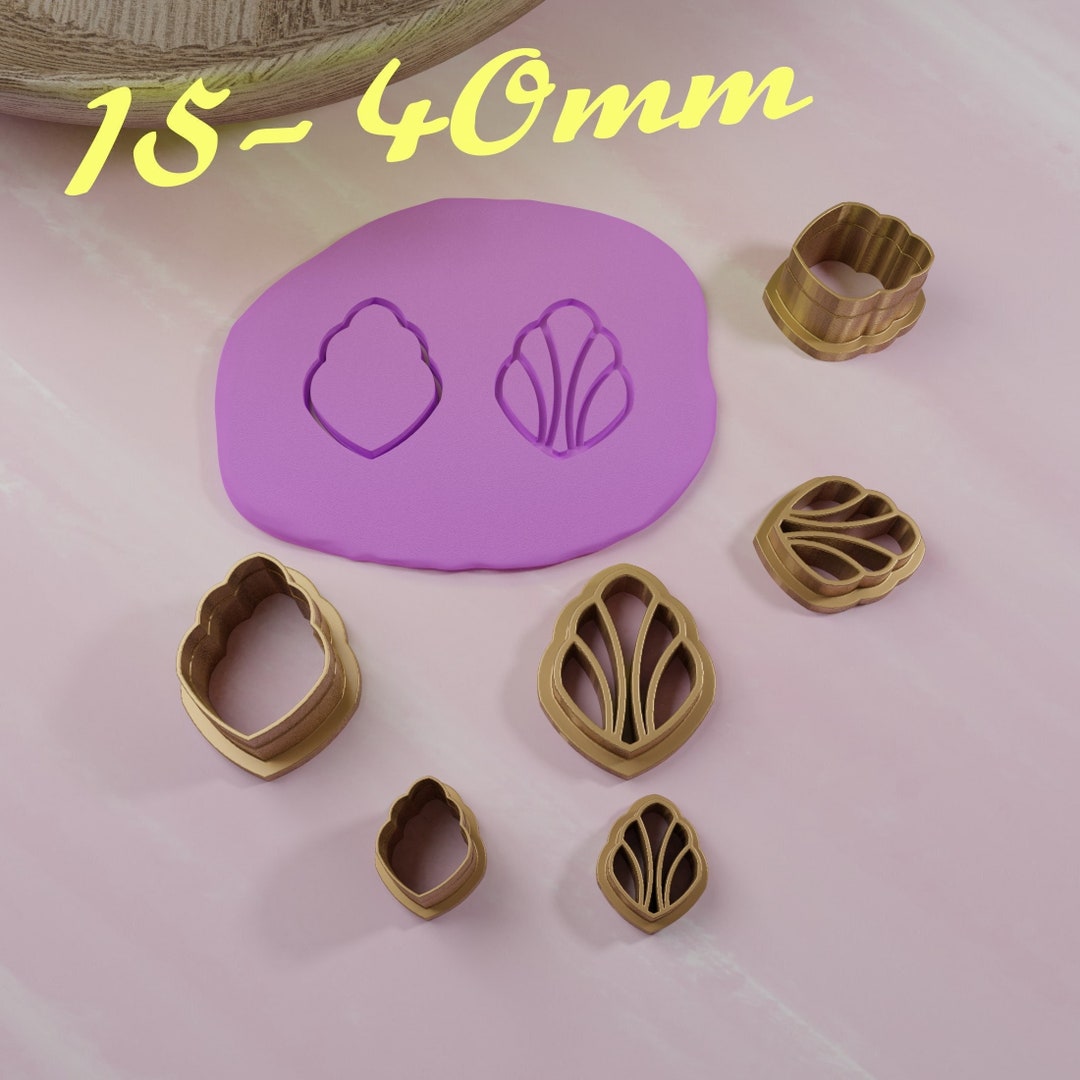 Clam Clay Type 5 Cutter cutter/imprint separate **my3dbase** ideal for ...