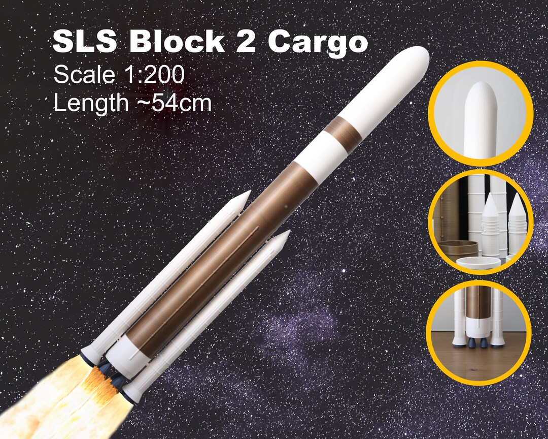SLS Block 2 Cargo Model Kit Scale 1:200 (length Approx 540 Mm) - Etsy