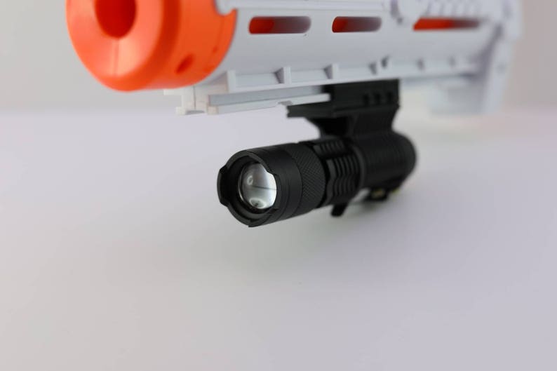 Tactical flash light for nerf blasters. LED adjustable focus | Etsy