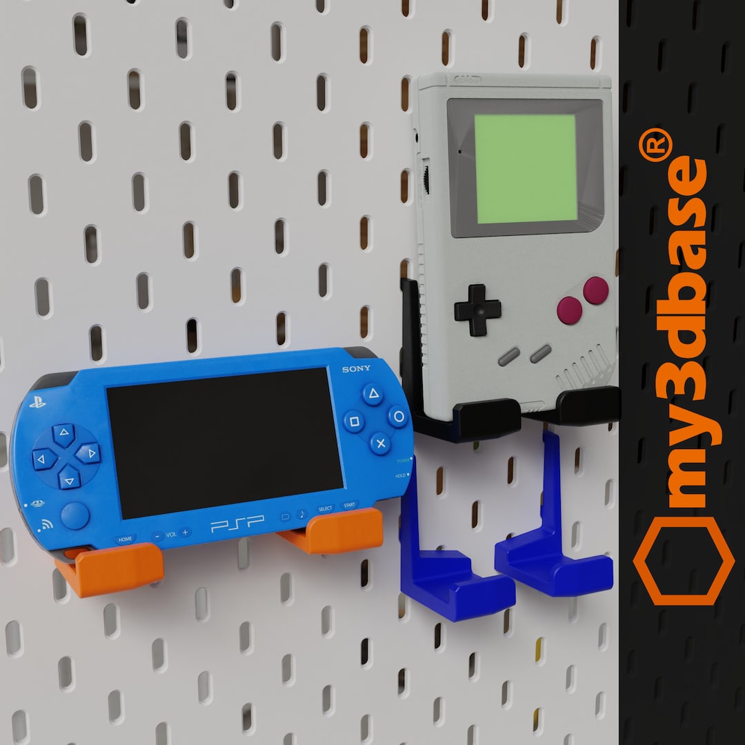 Gameboy (R)/ PSP (R) Pegboard Mount **my3dbase** Compatible With IKEA ...
