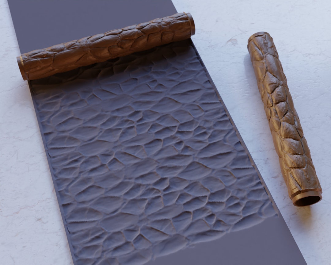 Natural Stone Texture roller for Clay/Polymer/Cookie Dough, food safe ...