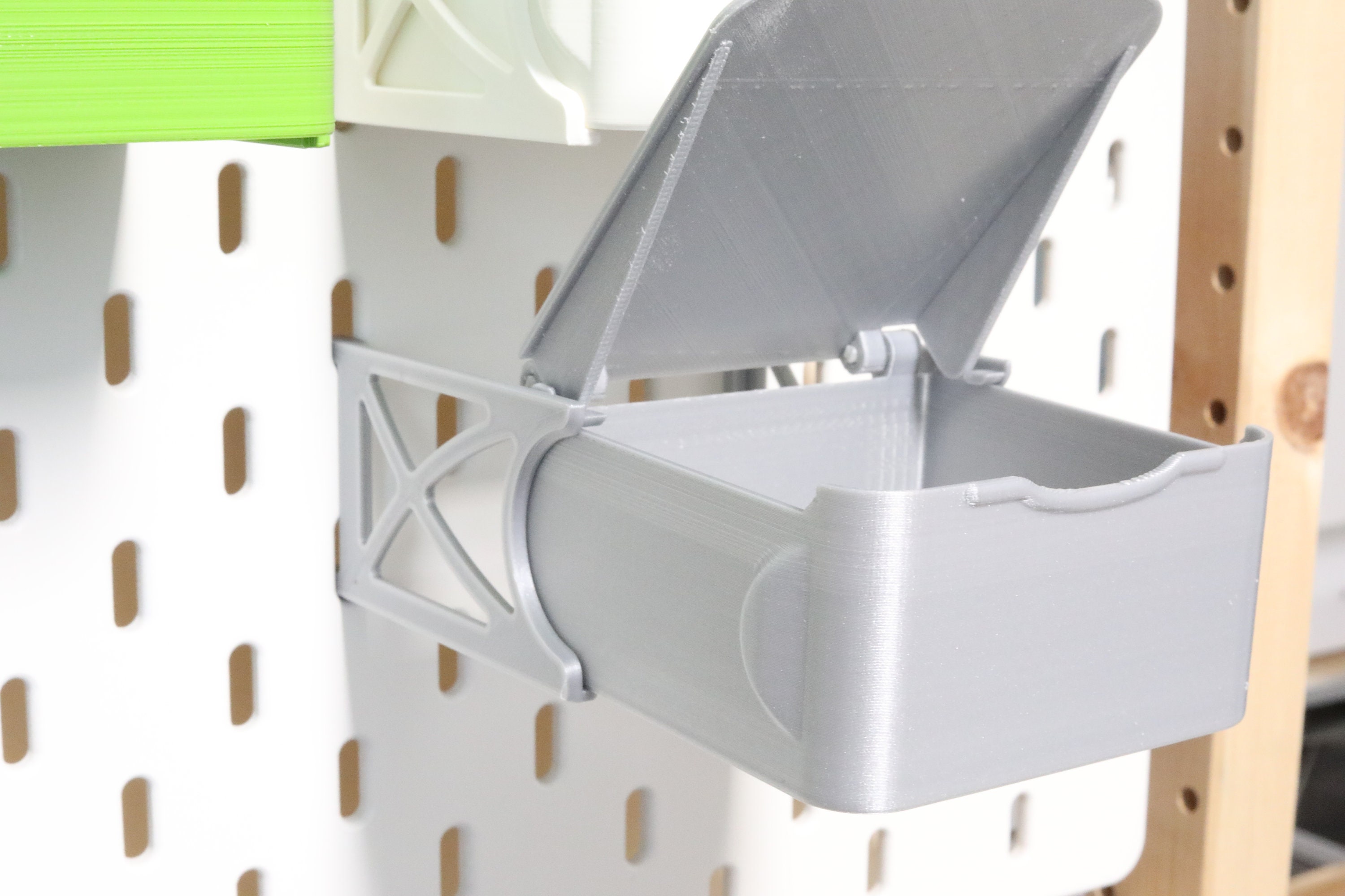 PULL & OPEN Storage Box for Skadis Pegboard | Etsy