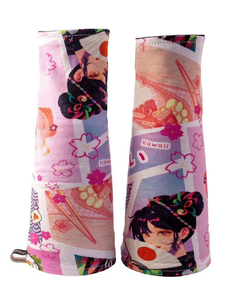 Kawaii Japanese K-pop Arm Warmers, Reversible – Black or White - Etsy