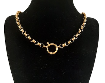 Belcher bolt ring necklace gold store