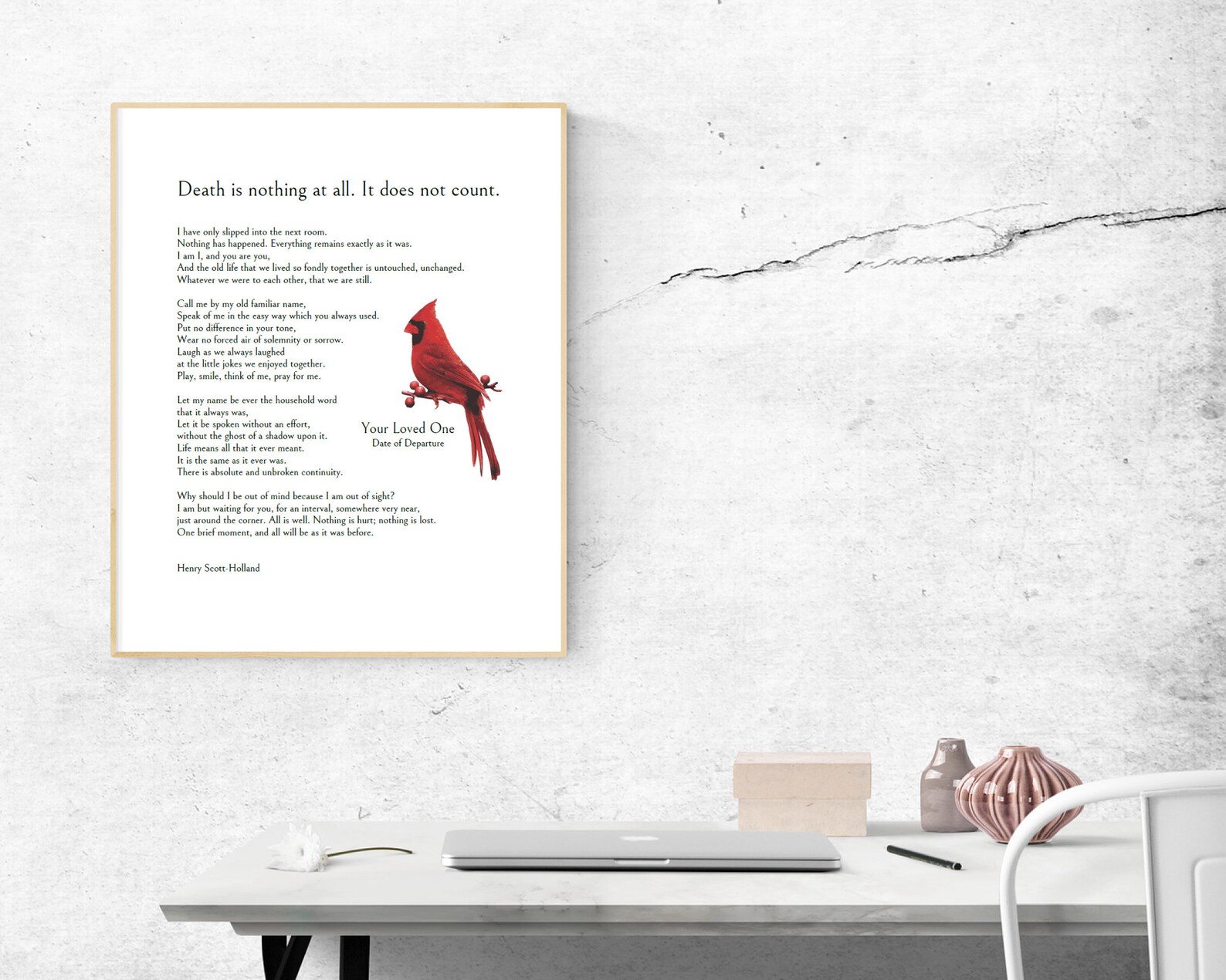 Death is Nothing at All, Printable Art, Death of Loved One, Sympathy ...