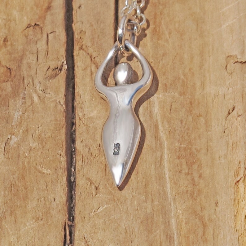 Fertility Goddess Necklace Sterling Silver Gif Pagan Wiccan Motherhood ...