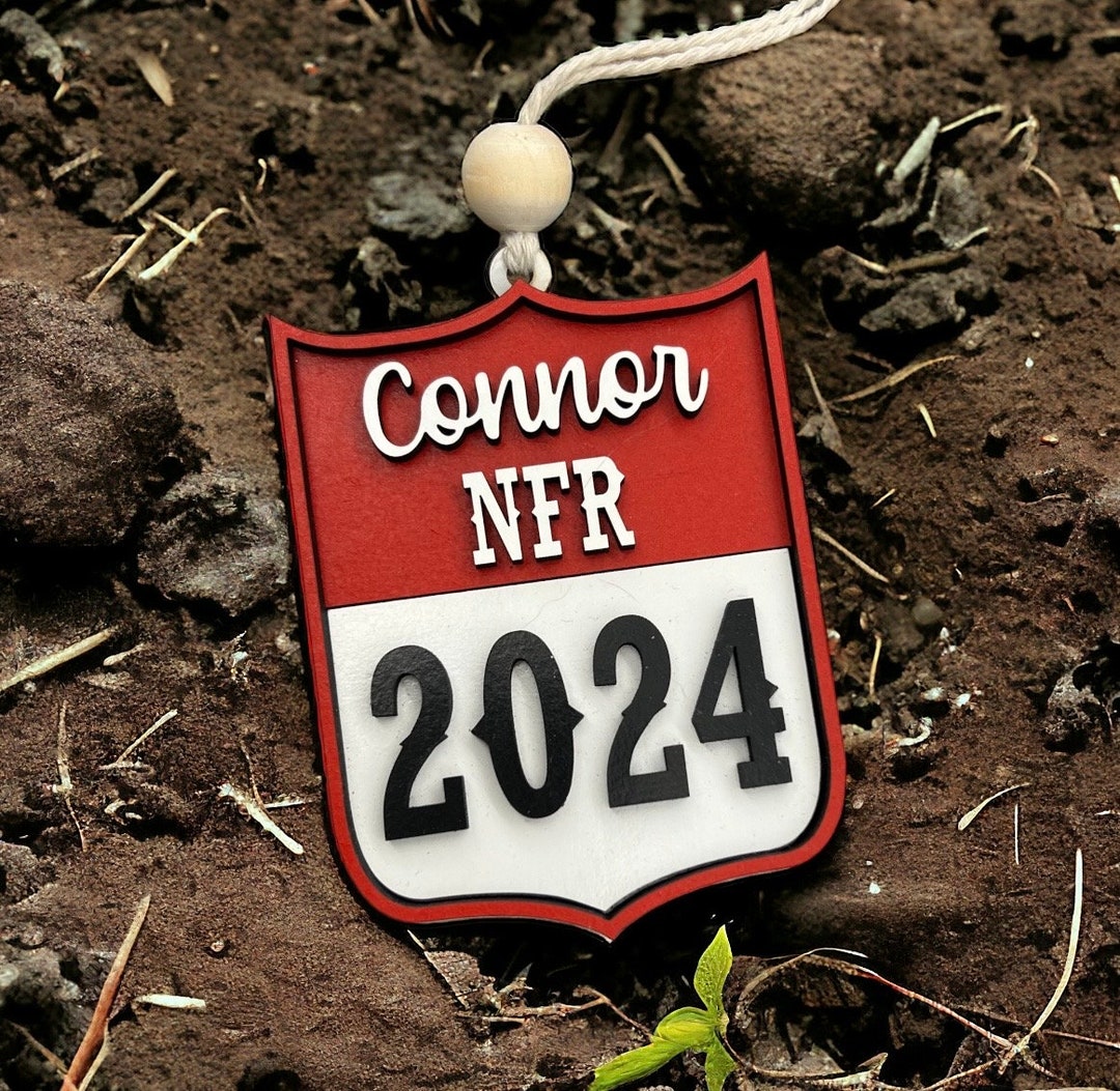 Rodeo Back Number Ornament Personalized Back Number NFR NFR Ornament ...