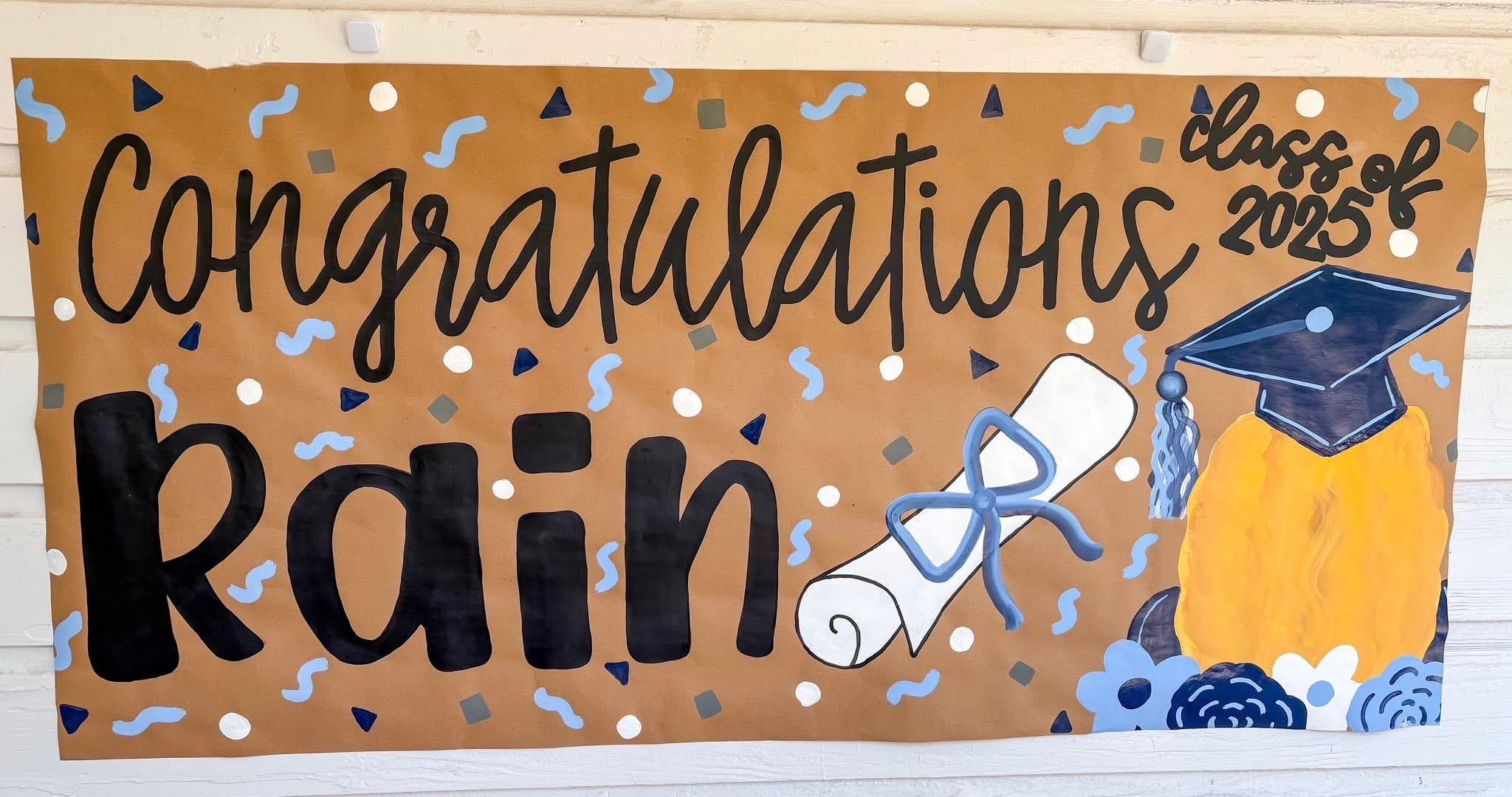 Hand Painted Custom Party Banner - Etsy