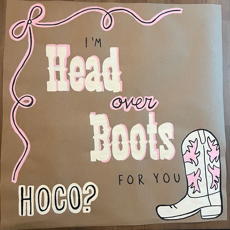 Custom Hoco Sign - Etsy