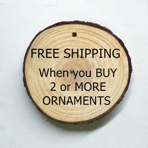 Hand Painted SANTA CLAUS Wood Slice Christmas Ornament SANTA Ornament ...