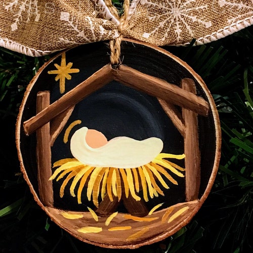 Baby Jesus Ornament - Etsy