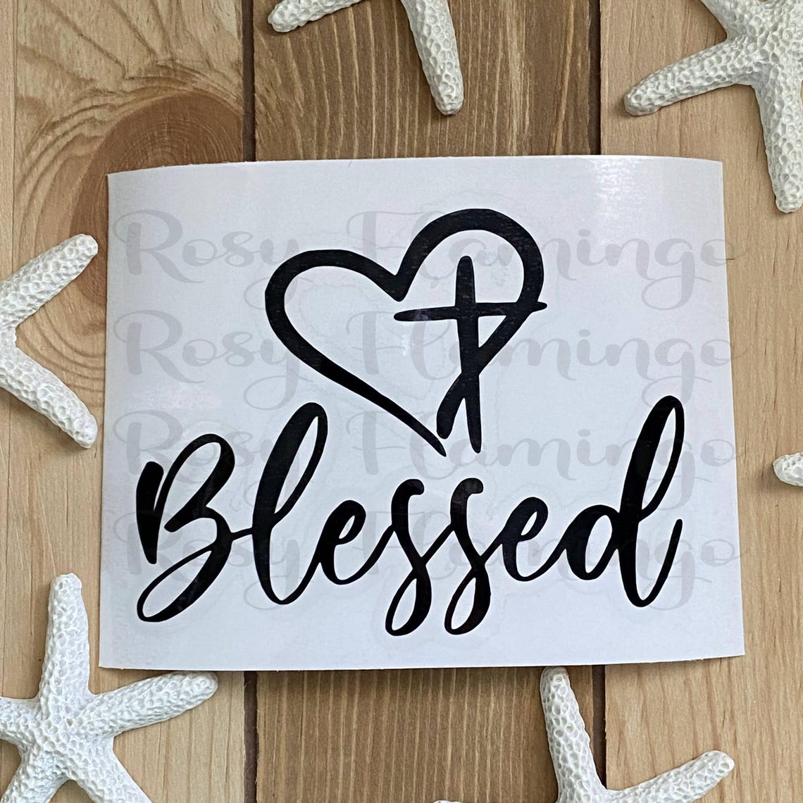 Blessed Sticker, Blessed Life Decal, Christian Car Decal, Cross Sticker ...