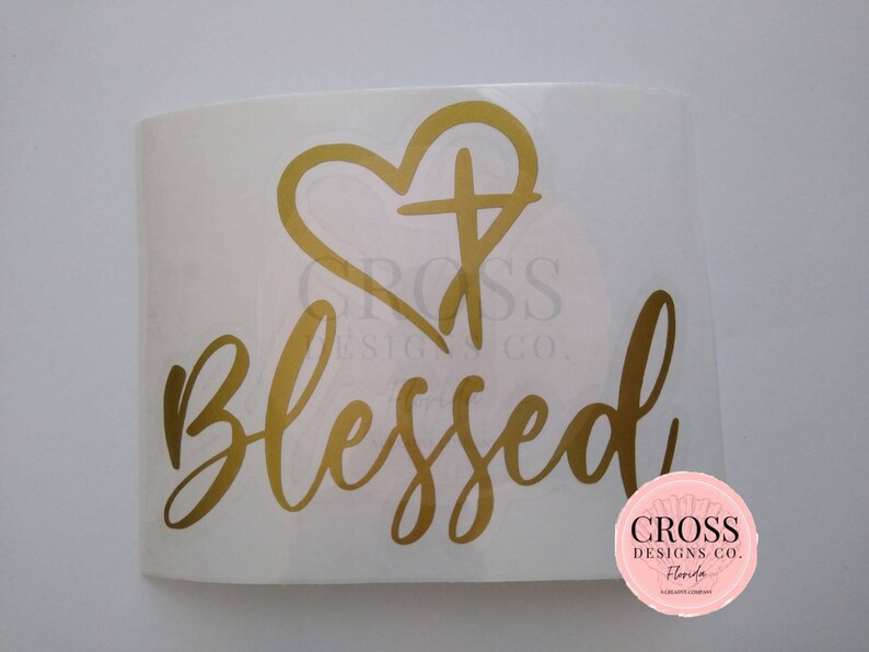 Blessed Sticker Blessed Life Decal Christian Car Decal - Etsy