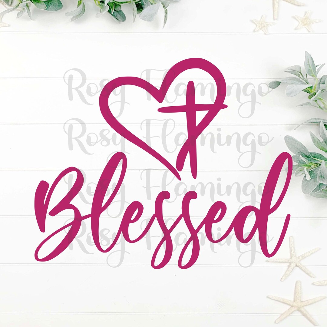 Blessed Sticker - Blessed Life Decal - Christian Car Decal - Cross Car ...