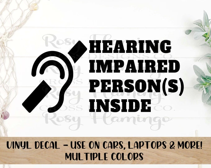 Deaf Sticker, Deaf Awareness Ribbon Sticker, Deaf Decal, Deaf Support ...