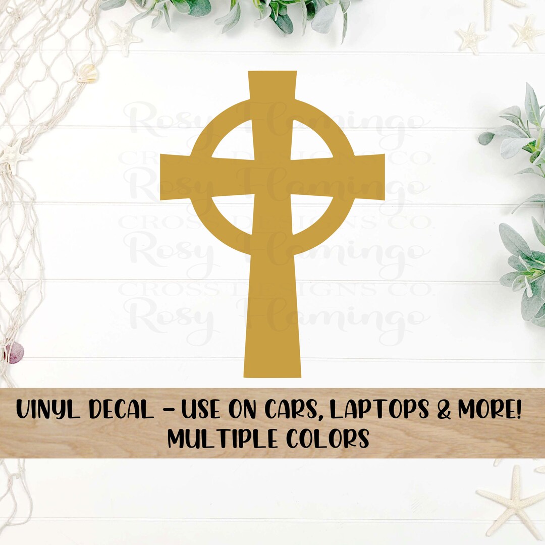 Celtic Cross Decal, Irish Cross, Celtic Cross Symbol, Scottish Cross ...
