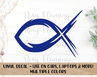 Jesus Fish Symbol Christian Sticker Decal - Etsy