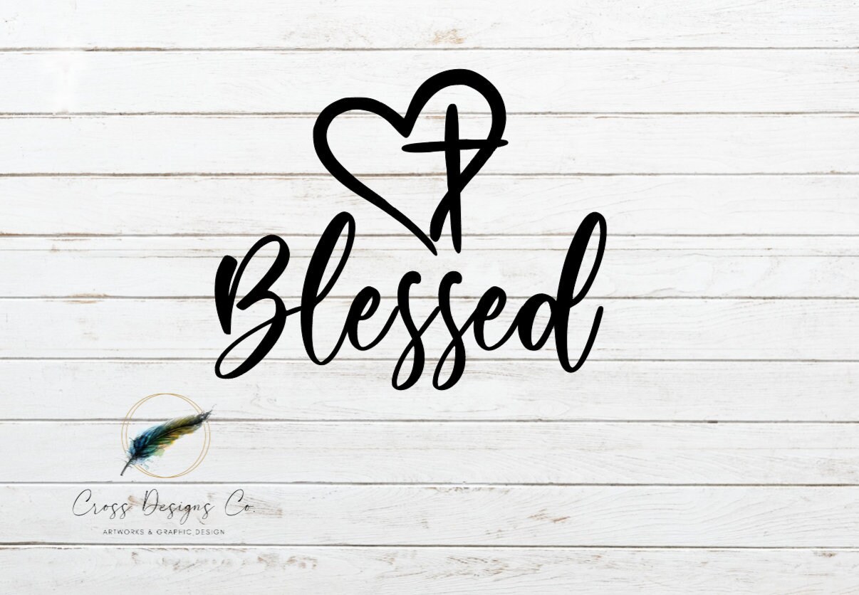 Blessed Car Window Decal - Etsy
