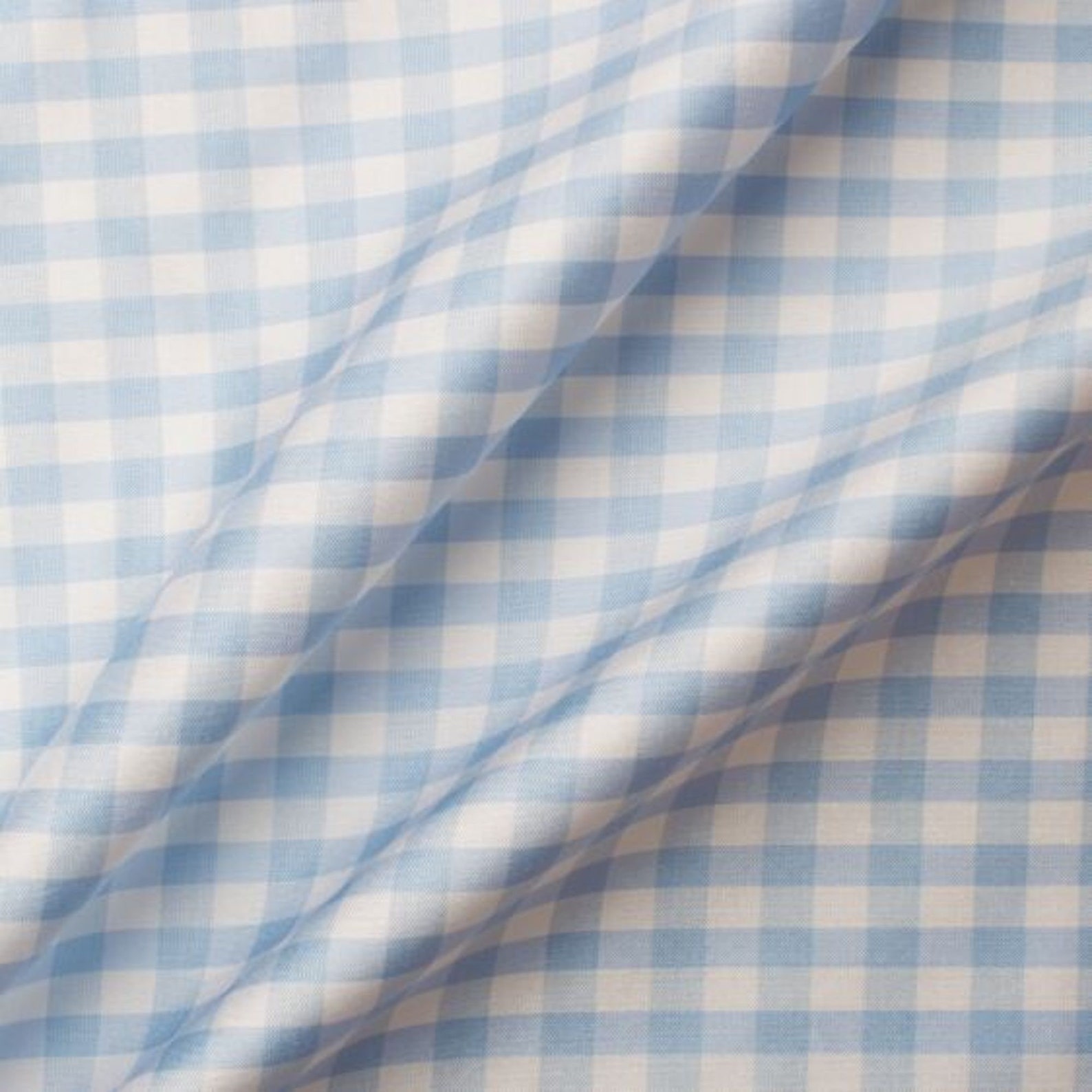 Baby Blue and White Gingham Checks On Fine 100% Silk Dupioni | Etsy