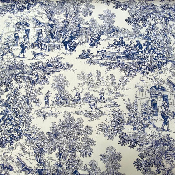 Blue Toile De Jouy - Etsy