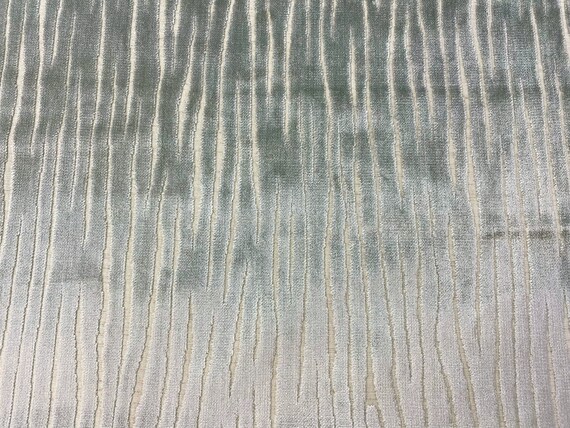 Last Piece lustrous Silver Striations Durable Fine Linen Blend Cut Velvet 1 Yard Piece Etsy Ireland
