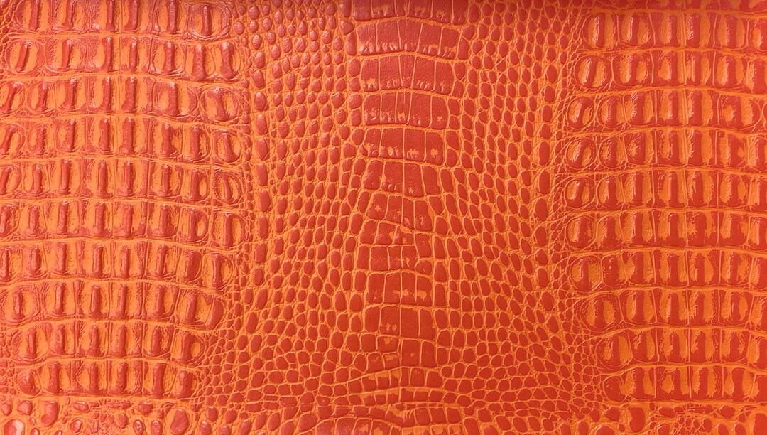 Orange Alligator Skin Marine Grade Vinyl - Etsy