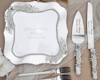 Crystal Cake Server | Etsy