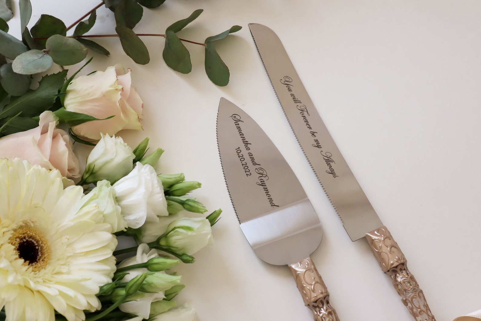 Personalized Wedding Cake Knife and Server for Bride and - Etsy