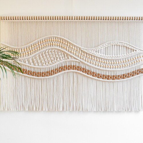 Macrame Wall Hanging Woven Wall Art Boho Decor Modern - Etsy Australia