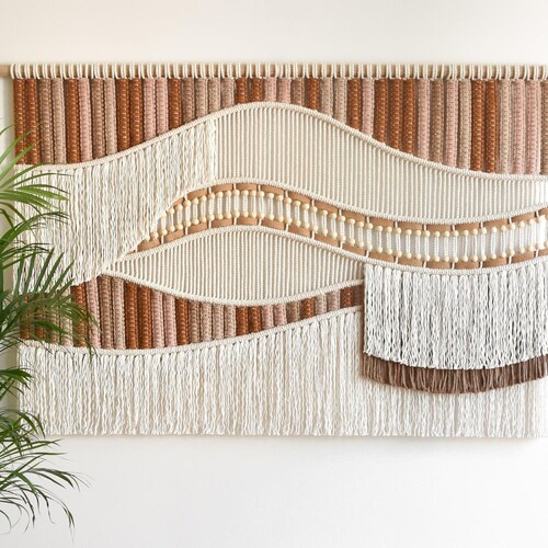 Macrame Wall Hanging Woven Wall Art Boho Decor Modern - Etsy Australia