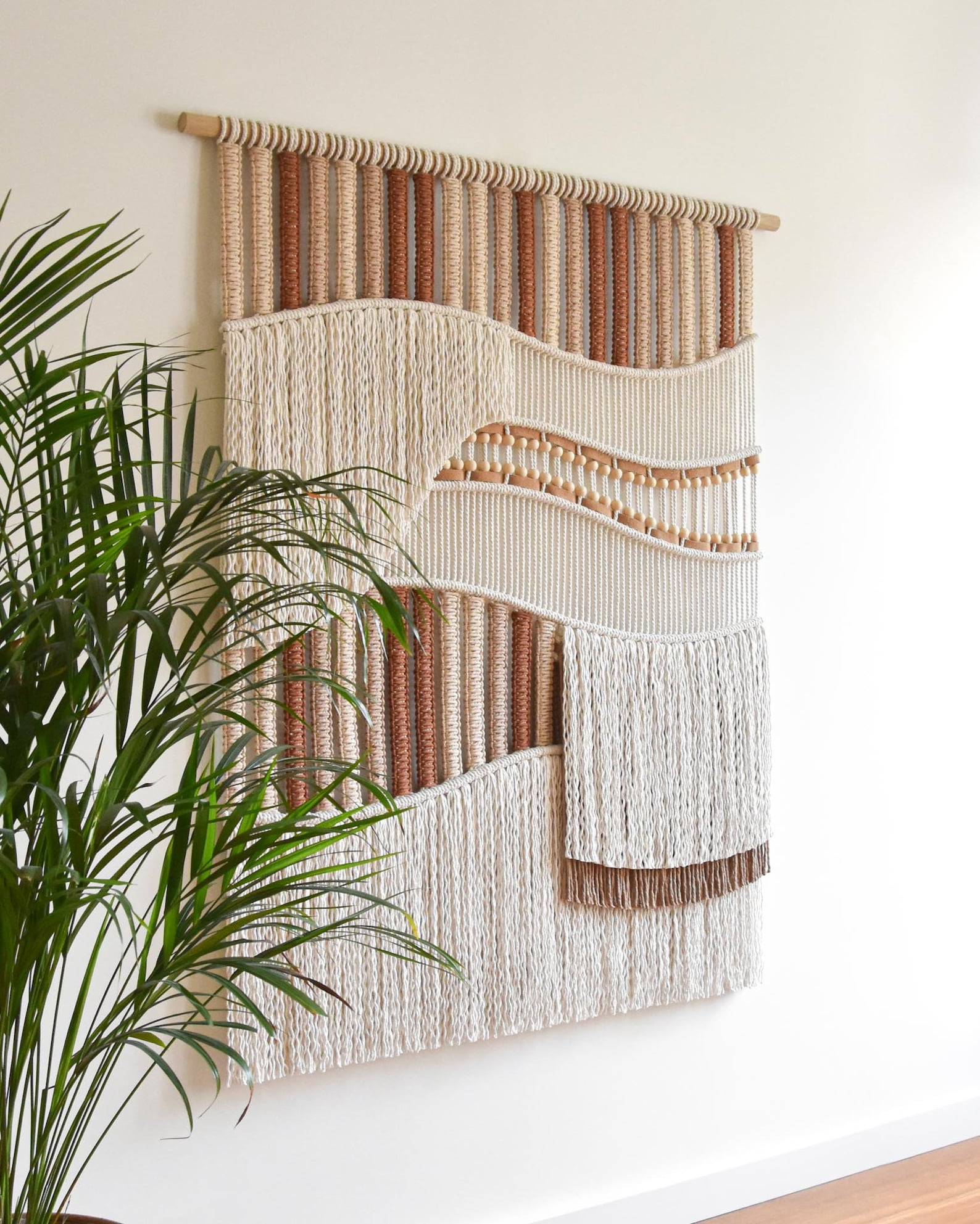 Macrame Wall Hanging, Custom Colors + Size! Woven Textile Wall Art ...