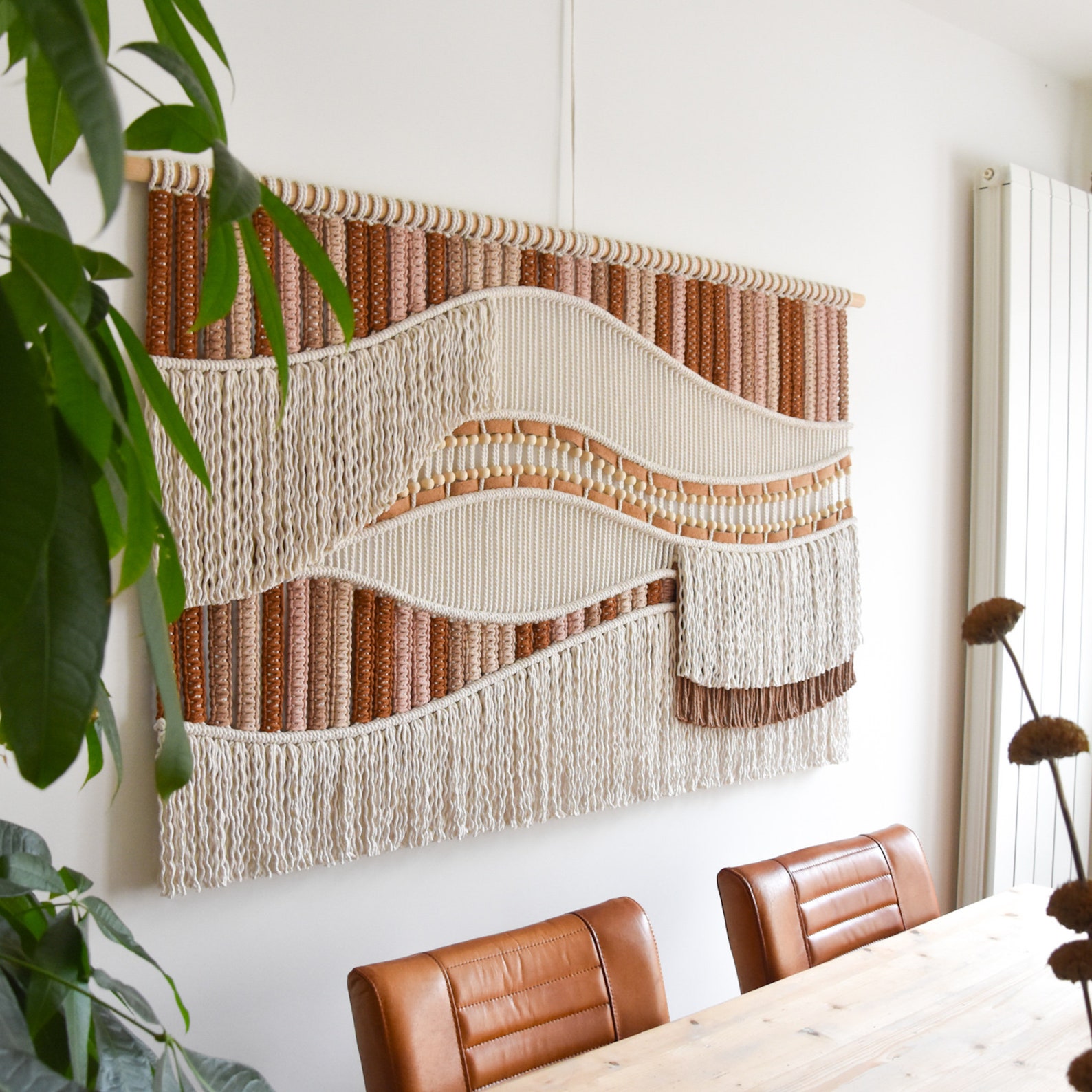 Macrame Wall Hanging Woven Wall Art Boho Decor Modern - Etsy Australia