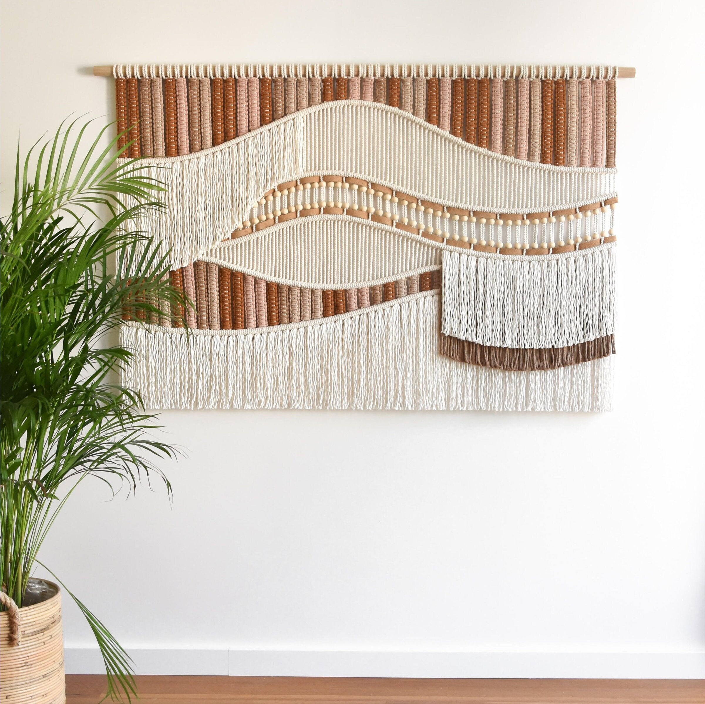 Wall Décor Home Décor Macrame wall hanging Simple macrame Wall art Wall ...