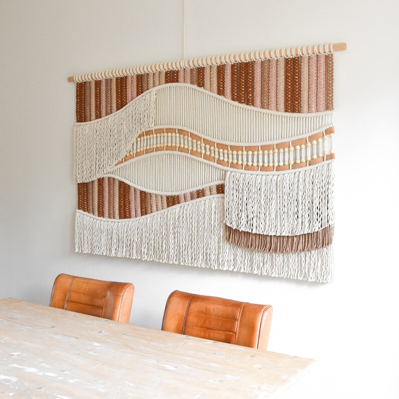 Macrame Wall Hanging Woven Wall Art Boho Decor Modern - Etsy Australia