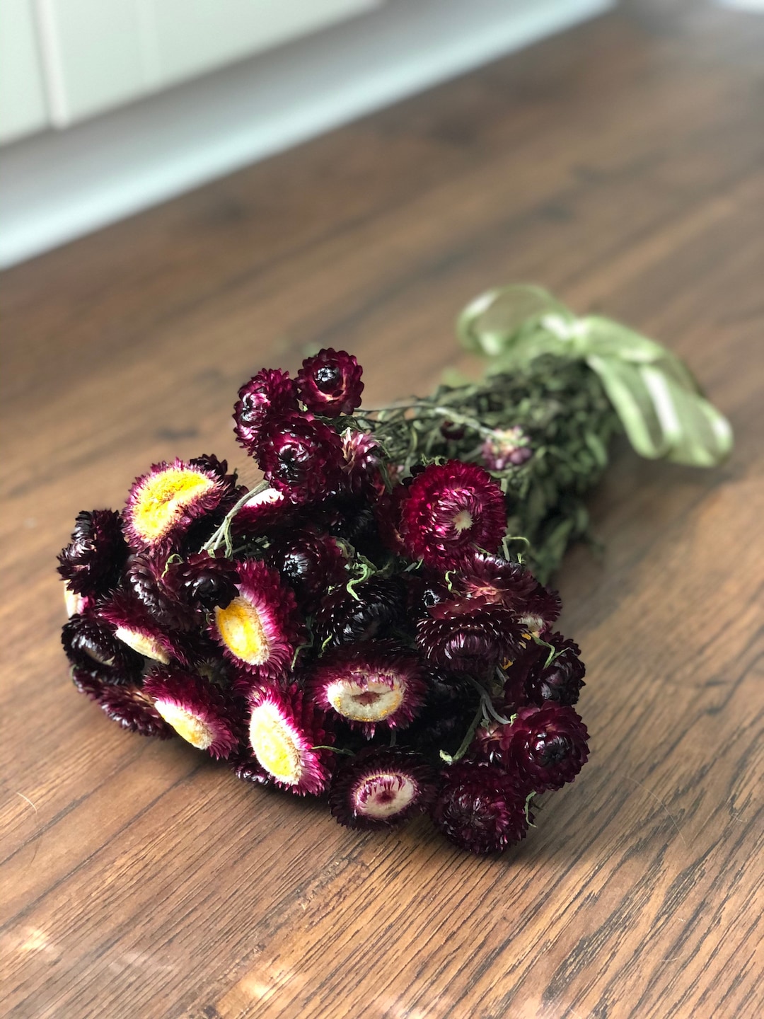 Dried Purple Strawflowers Burgundy Strawflowers Dark Purple - Etsy