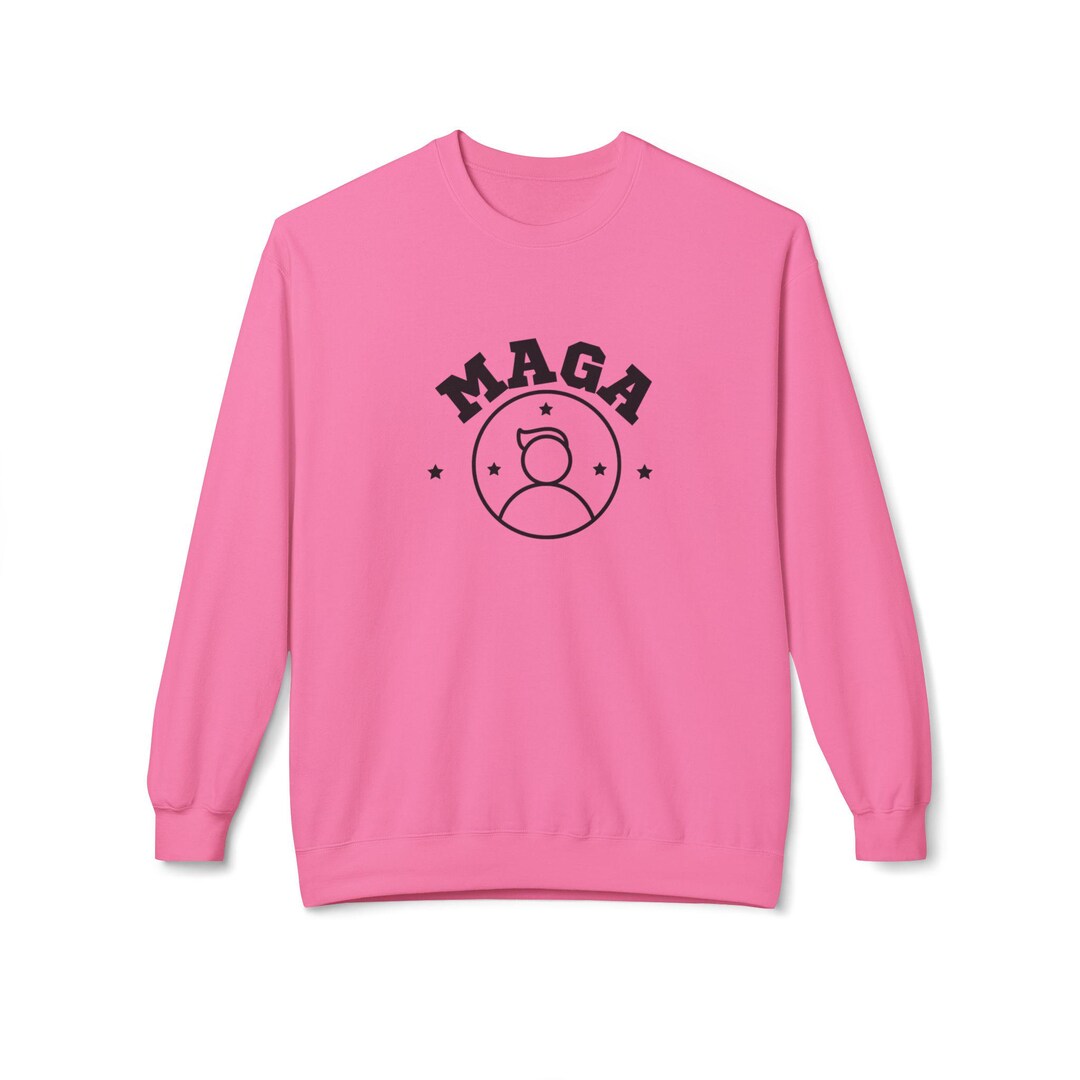 HOT PINK MAGA Sweatshirt Unisex Midweight Softstyle Fleece Crewneck ...