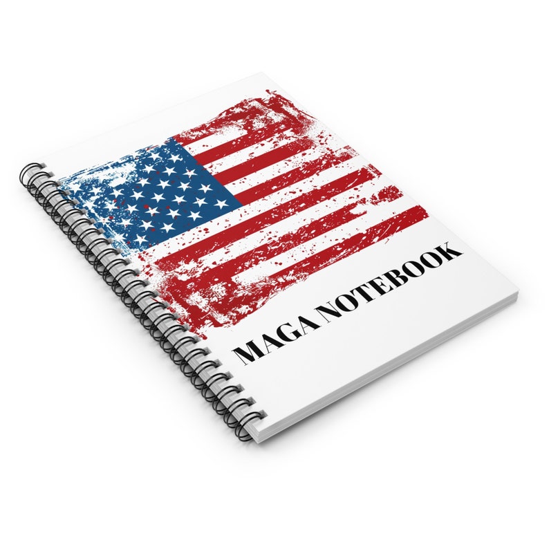 MAGA NOTEBOOK, American Flag, Spiral Notebook - Ruled Line - Etsy