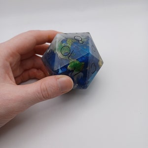 Giant Handpainted Cloudy World Map Globe D20 - Etsy