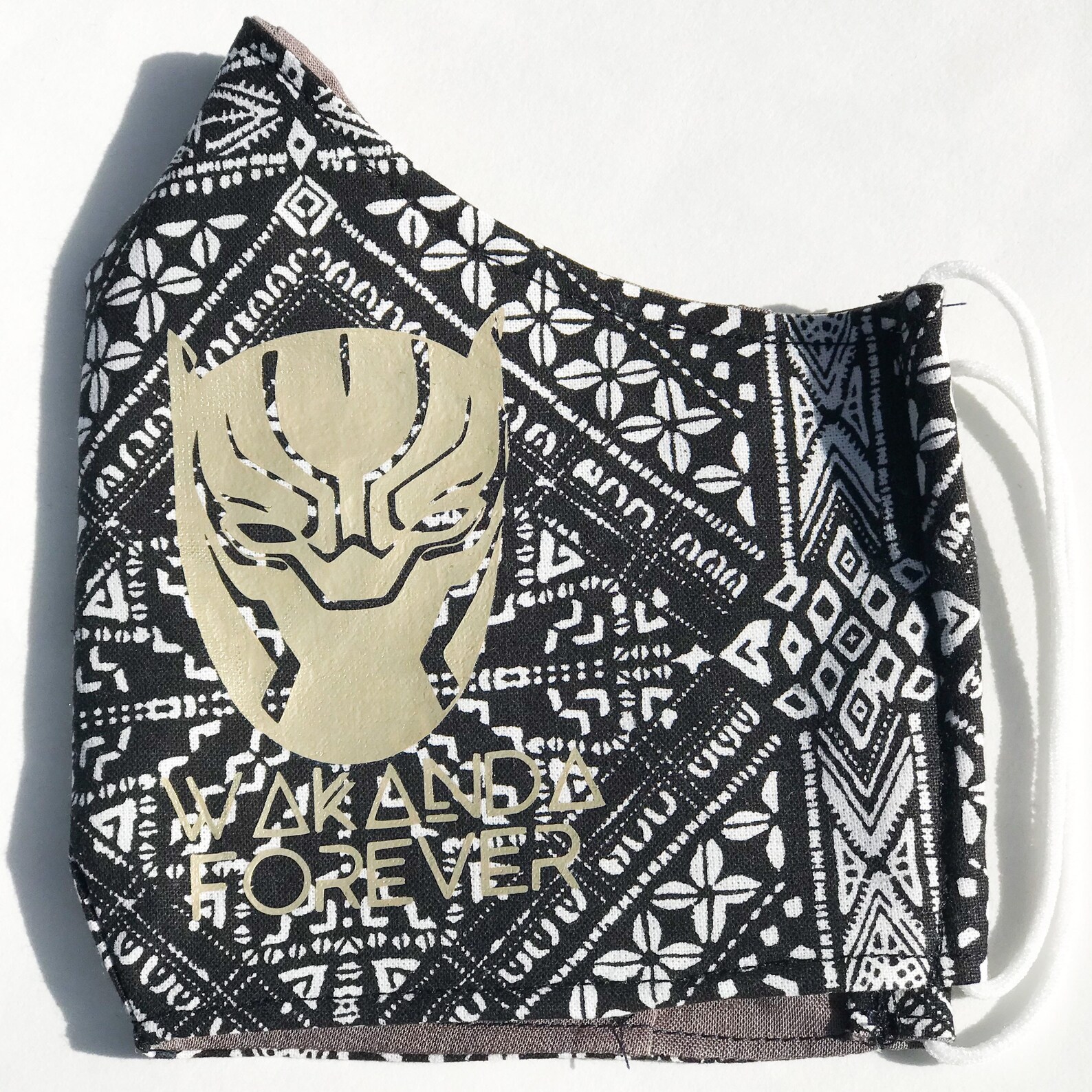 Wakanda forever mask black panther inspired mask marvel | Etsy