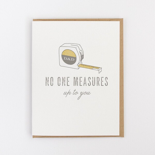No One Measure up to You Dad - Etsy