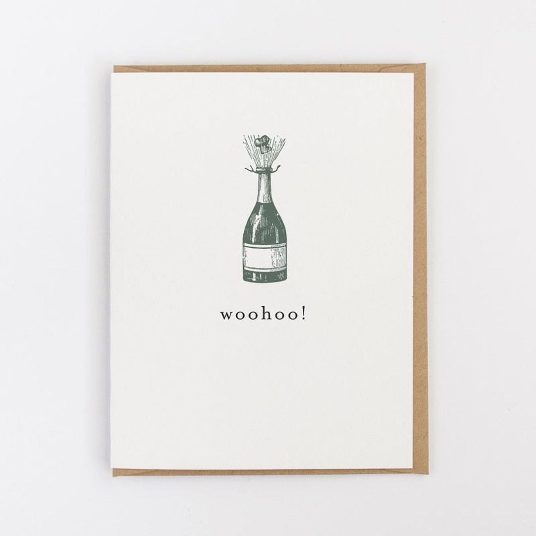 Champagne Greeting Card - Etsy