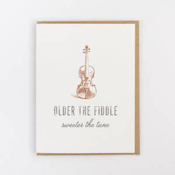 Fiddle Greeting Card - Etsy