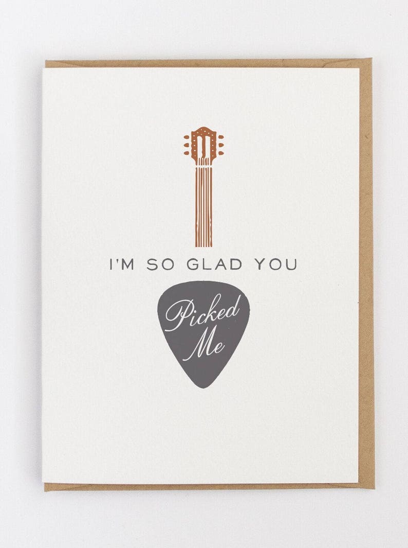 I'm so Glad You Picked Me Greeting Card - Etsy