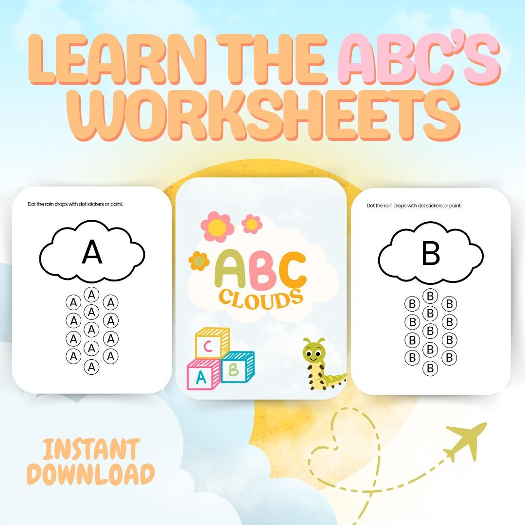 Toddler ABC Activities, Alphabet Learning Worksheets - Letter of the ...