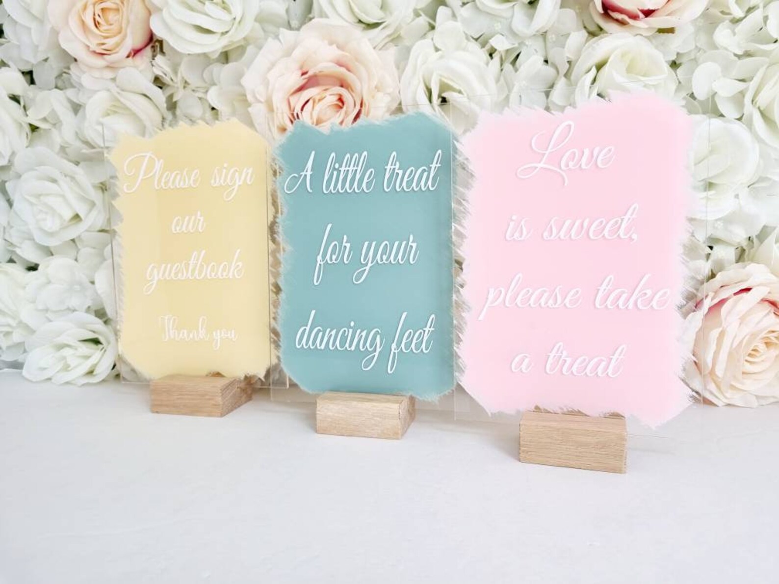 Acrylic Wedding Sign Wedding Favour Sign Acrylic Painted - Etsy