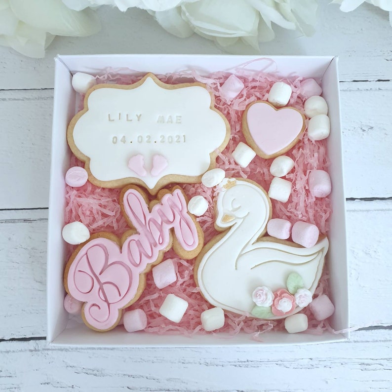 New Baby Cookie Set Baby Girl Personalised Cookies Baby - Etsy