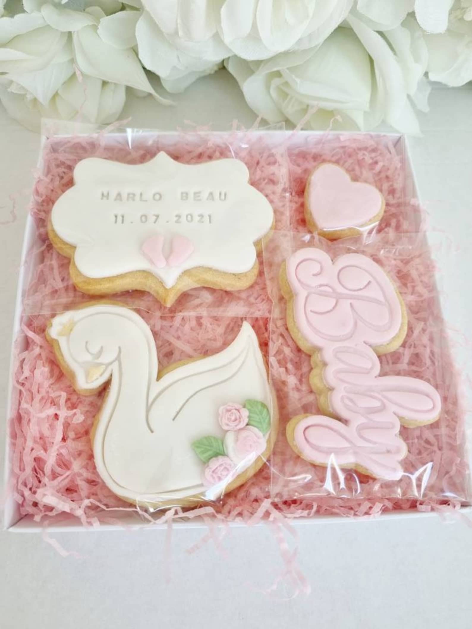 New Baby Cookie Set Baby Girl Personalised Cookies Baby - Etsy