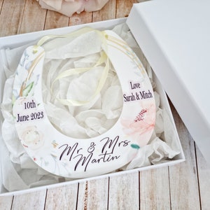 Personalised Wedding Horseshoe, Lucky Wedding Horseshoe, Good Luck ...